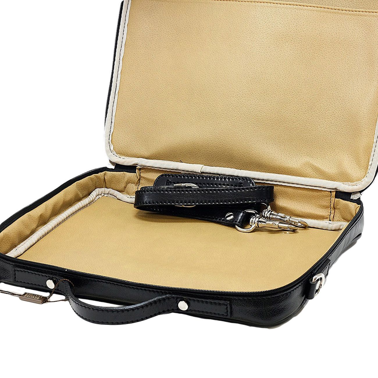 Servieta/ Mapa de piele, port laptop L4542, NEGRU - eMAG.ro