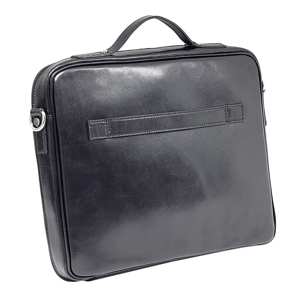 Servieta/ Mapa de piele, port laptop L4542, NEGRU - eMAG.ro