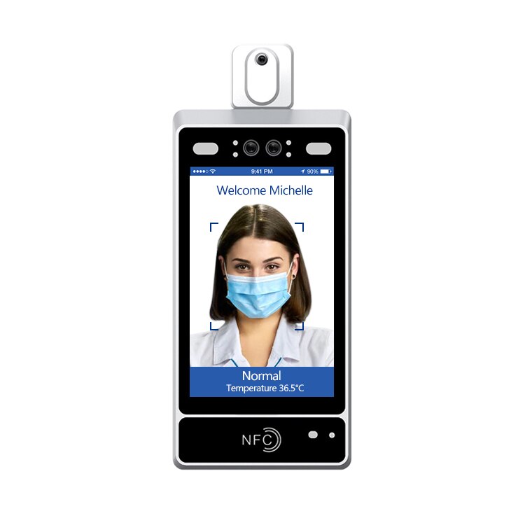 Control Acces cu termometru si recunoastere faciala, WiVi, 8 inch - eMAG.ro