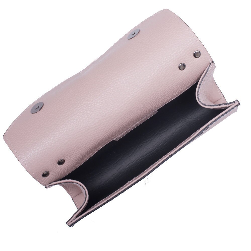 Geanta plic din piele naturala Laura roz - eMAG.ro