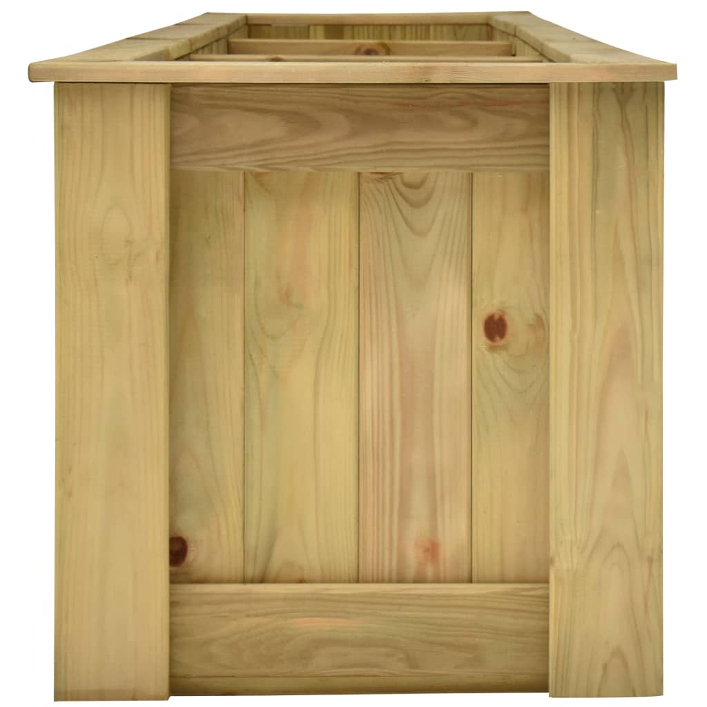 Jardiniera inalta, 291x50x50 cm, lemn de pin tratat, Cadru robust - eMAG.ro