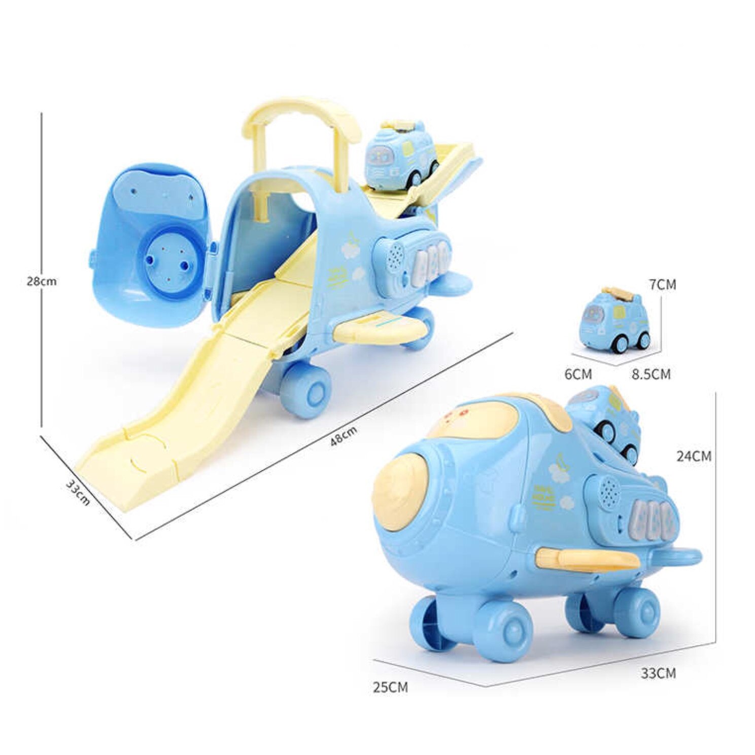 Детска играчка товарен самолет GO син - eMAG.bg
