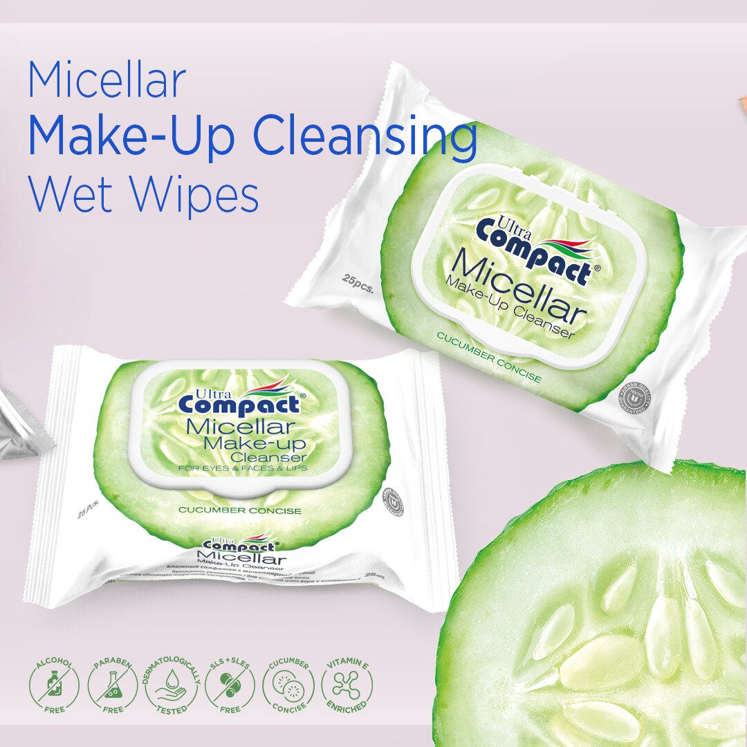 Servetele Demachiante Micellar Ultra Compact, 25 buc - eMAG.ro