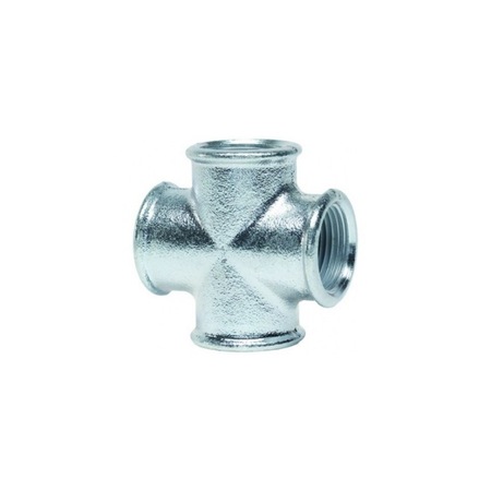 Cruce din fonta zincata, filetata, dimensiune 1/2" Fi - eMAG.ro