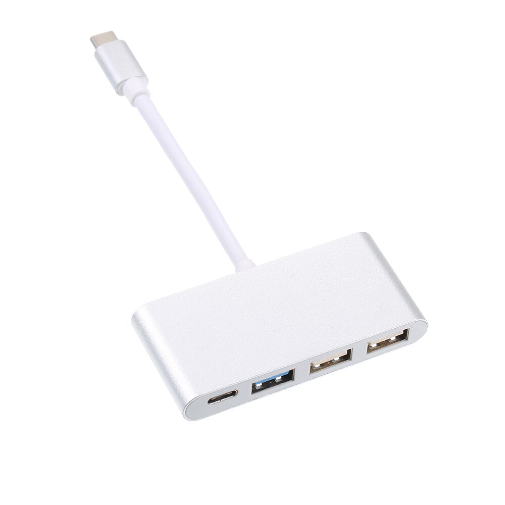 Adaptor 4in1 Anself, USB-C la USB 3.0, Hub pentru incarcarea ...