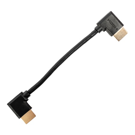 Cablu HDMI, mufe in unghi drept, 10 cm - eMAG.ro