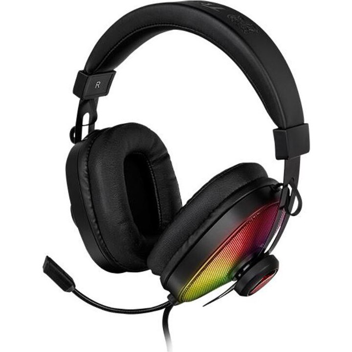Casti gaming Thermaltake eSPORTS Pulse G100, Iluminare RGB, USB si 2x ...