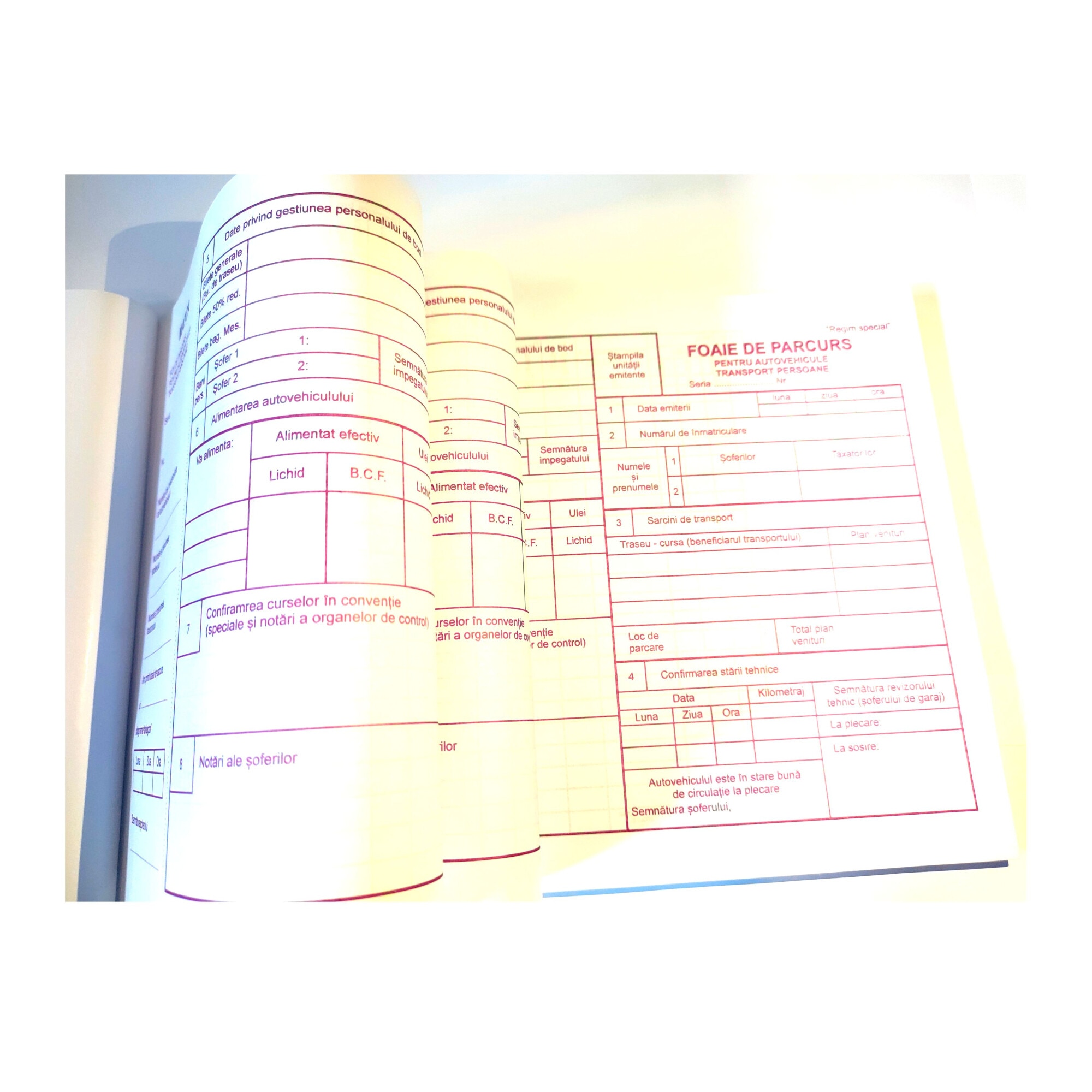 Foi de parcurs persoane, A4, hartie offset 60 gr/mp,, 100 file - eMAG.ro