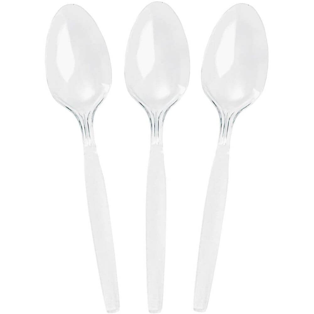 Linguri Plastic de Unica Folosinta OTI Lux, 100 Buc/Set, Lungime 16.3 ...