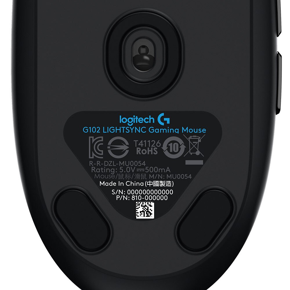 Mouse gaming Logitech G102 Lightsync, 8000 dpi, RGB, Negru - eMAG.ro