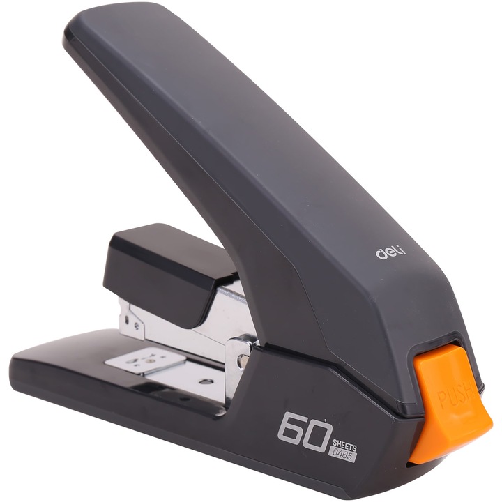 Capsator Deli Efortless E0465, 60 coli, capse 24/6, negru - eMAG.ro