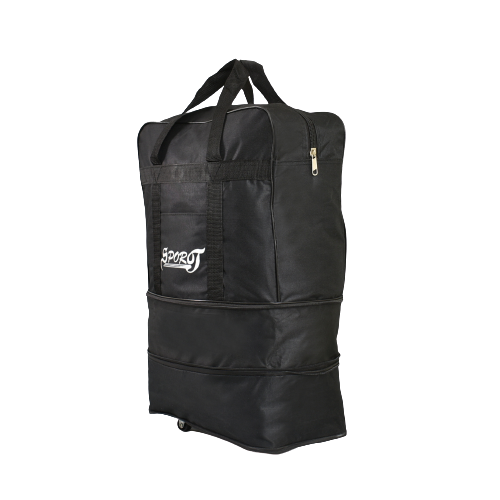 Geanta pe 2 nivele cu roti, Textil, 40x60x20 cm, 48l, Negru - eMAG.ro