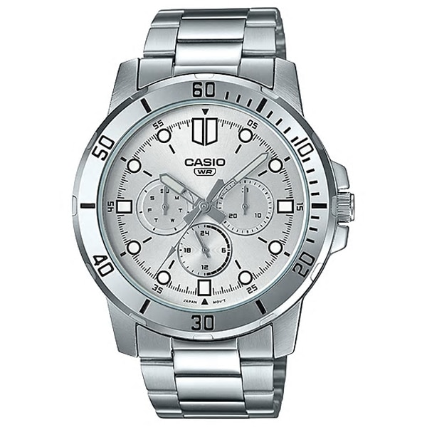 Casio MTP-VD300D-7E, Férfi karóra, Ezüst - eMAG.hu