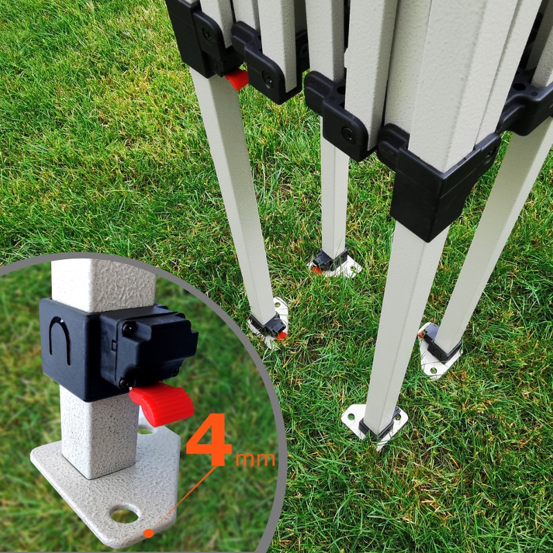 Cort pavilion pliabil 2x2m negru - eMAG.ro