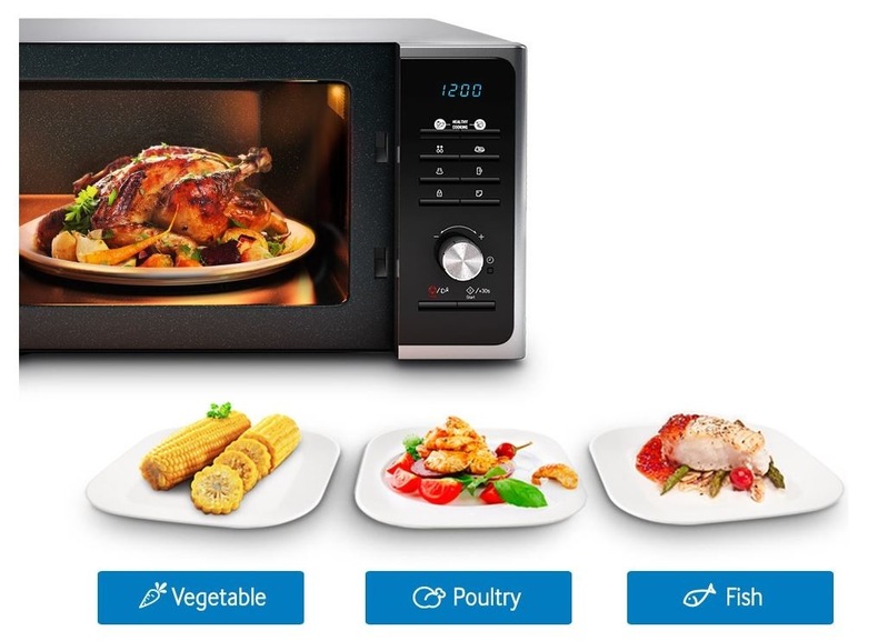 Cuptor cu microunde Samsung MS28F303TAS/OL, 28 l, 1000W, Display ...