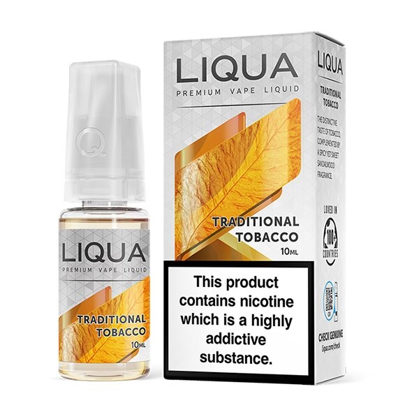 Lichid Tigara Electronica Liqua Traditional Tobacco, 10 ml cu nicotina - eMAG.ro