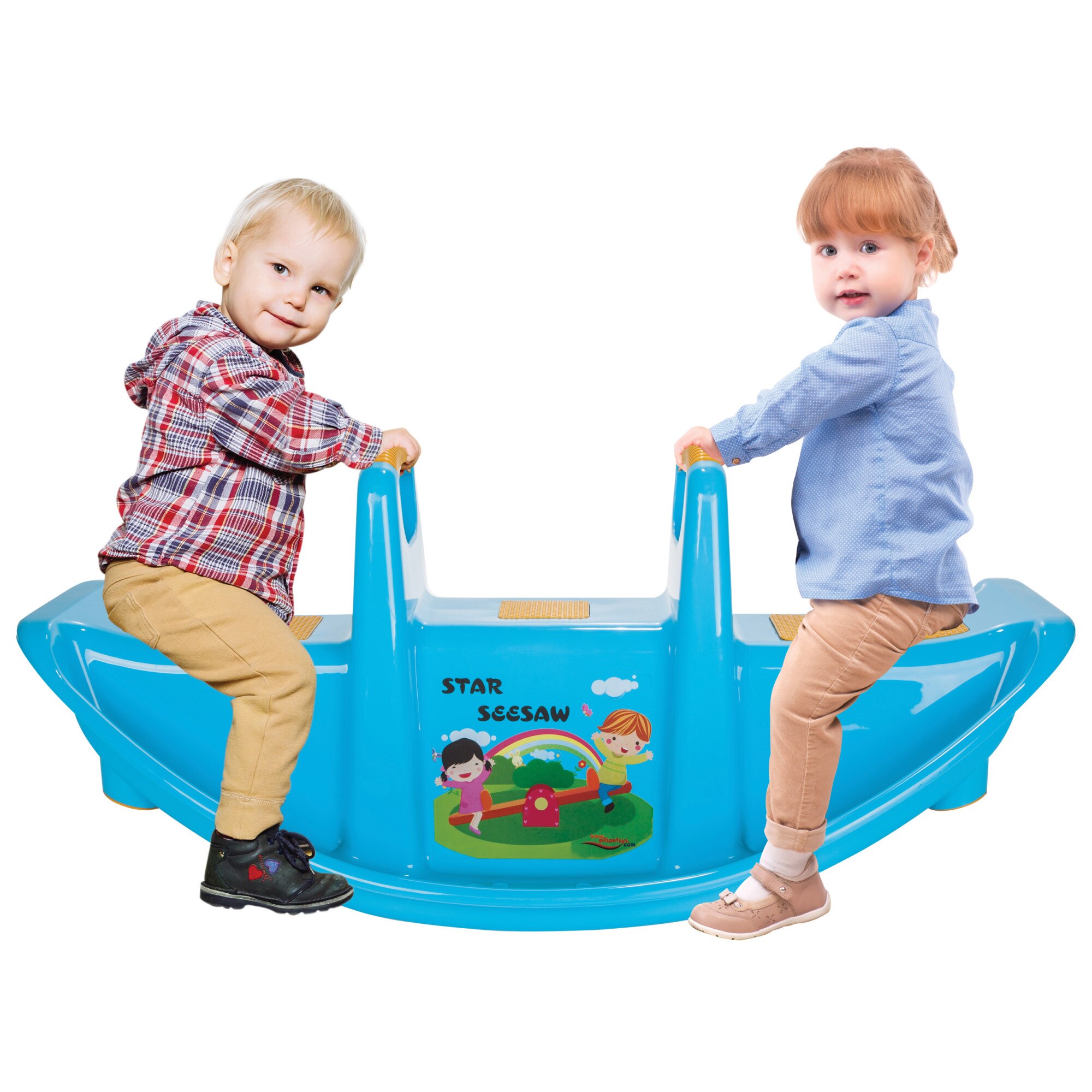 Balansoar pentru copii Pilsan - Star, albastru - eMAG.ro
