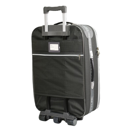 Комплект куфари Perfect line Г3, Текстил, 77/30/51 см, Сиви, 3 броя ...