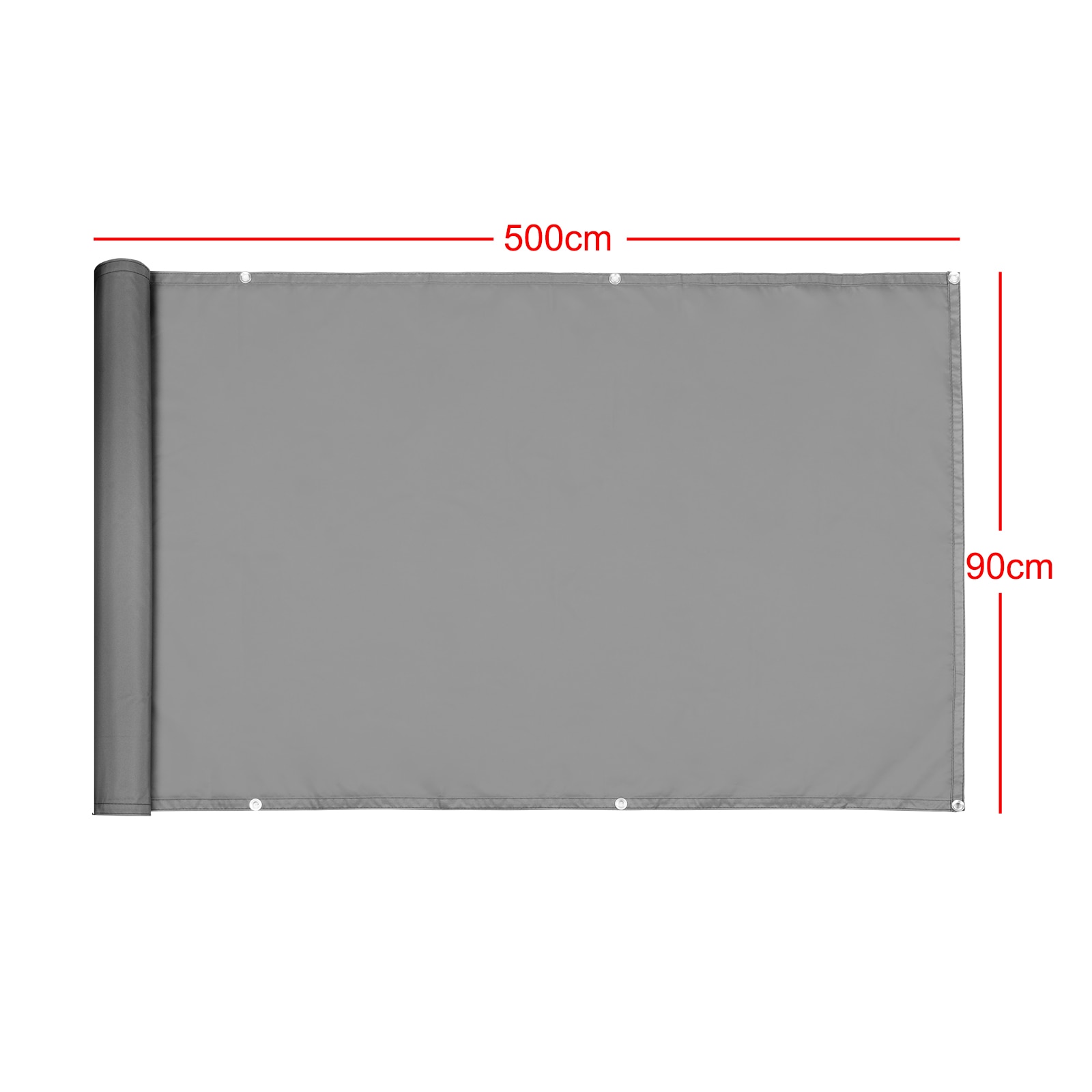 Paravan protectie balcon, Aspect beton, 5m - eMAG.ro