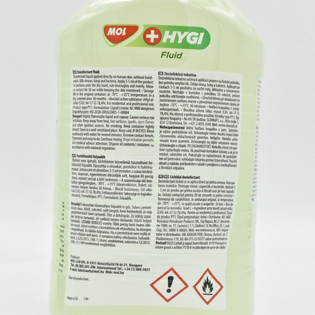 MOL Hygi Fluid alkoholos kéz tisztító folyadék, fertőtlenítő, 2000 ml ...