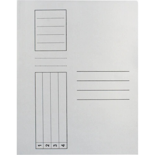 Set 10 bucati Dosar standard, simplu, carton, alb - eMAG.ro