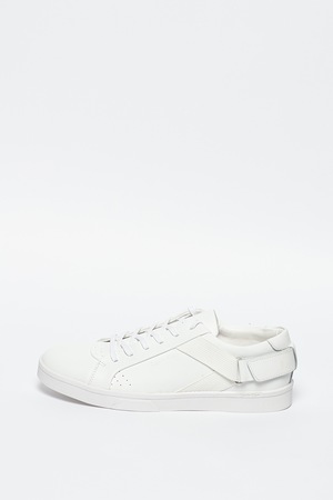 CALVIN KLEIN, Кожени спортни обувки Italo с велкро, Бял, 41 - eMAG.bg