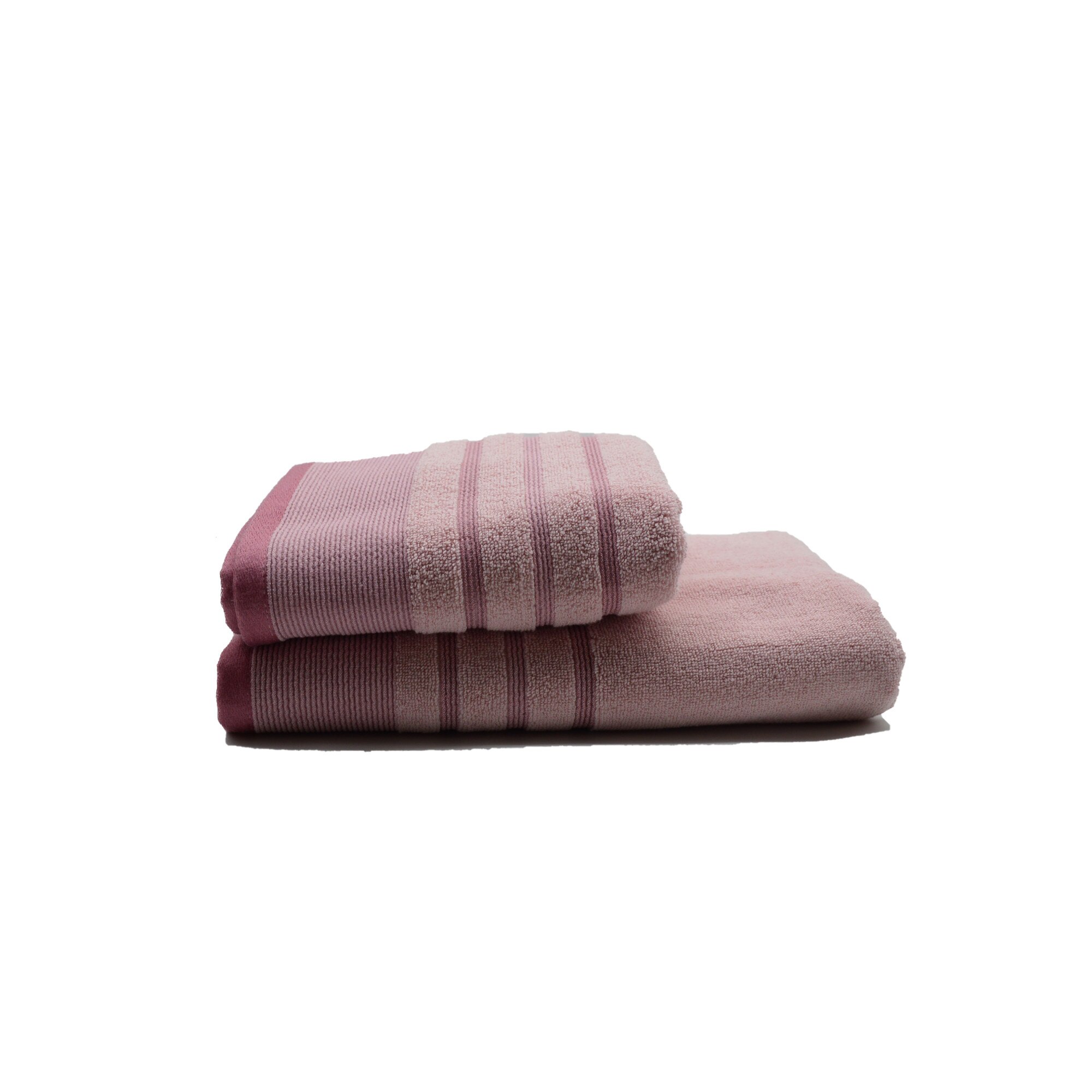 Set 2 prosoape, COZY TOWELS, Microbumbac 100%, Roz Pudra - eMAG.ro