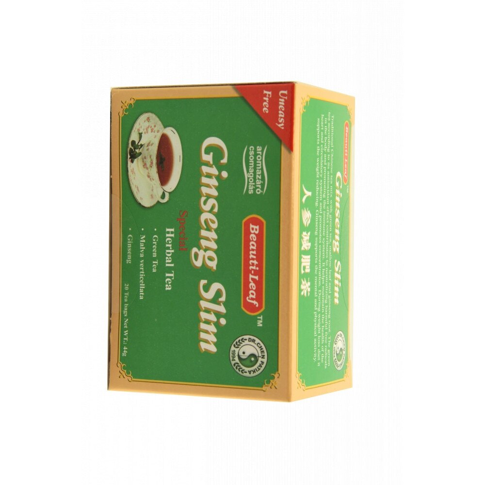Ceai ginseng slim, 20 pliculete, 44 gr. Dr. Chen - eMAG.ro