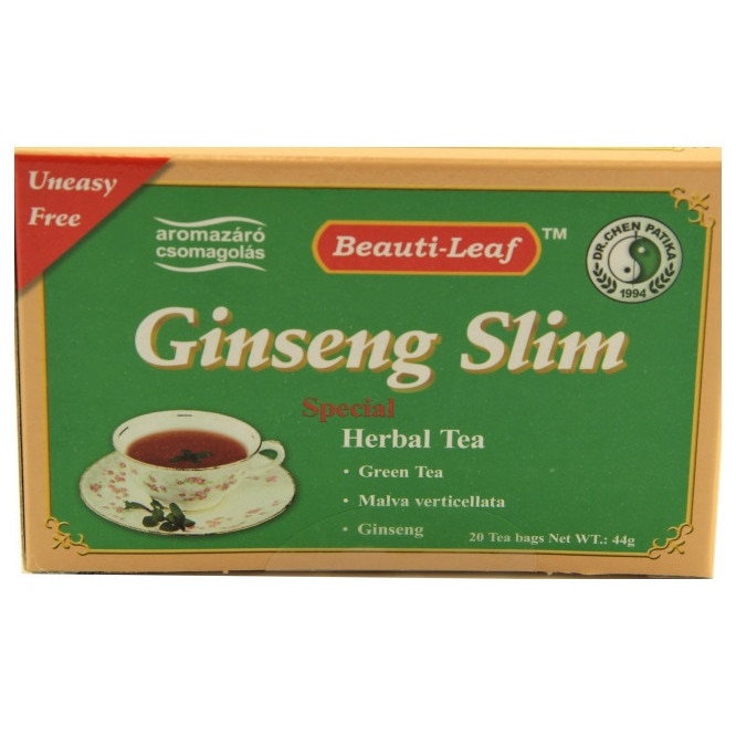 Ceai ginseng slim, 20 pliculete, 44 gr. Dr. Chen - eMAG.ro