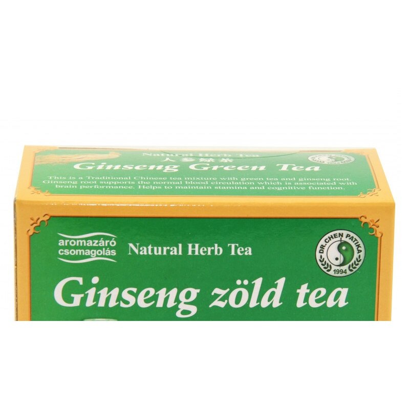 Ceai verde ginseng, 20 pliculete, 60 gr. Dr. Chen - eMAG.ro