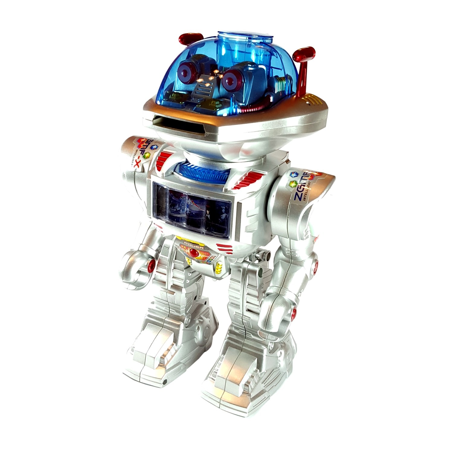 Robotel inteligent cu telecomanda, danseaza, vorbeste, laseanza discuri ...
