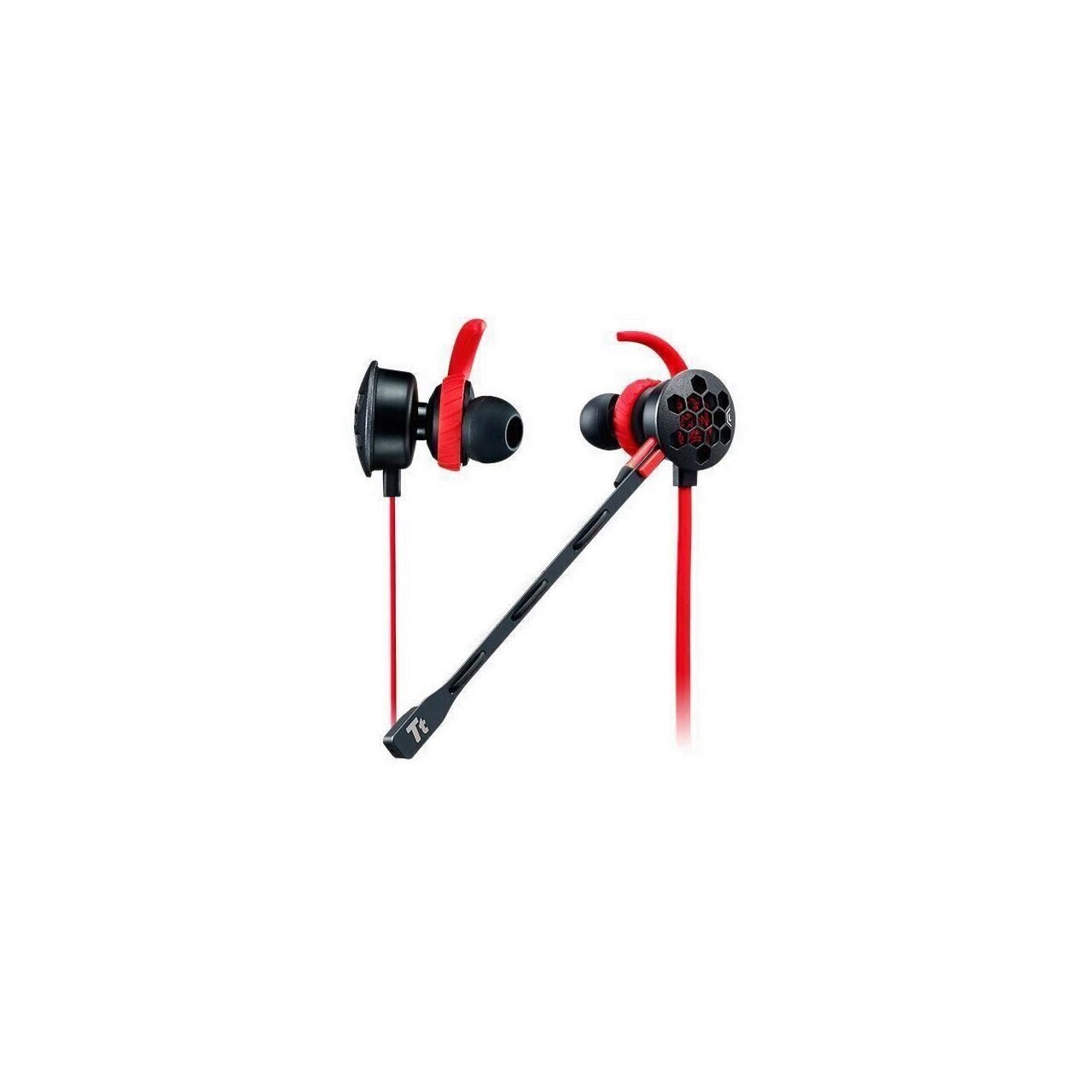 Casti Gaming Tt eSPORTS by Thermaltake In-Ear Isurus Pro Black-Red ...