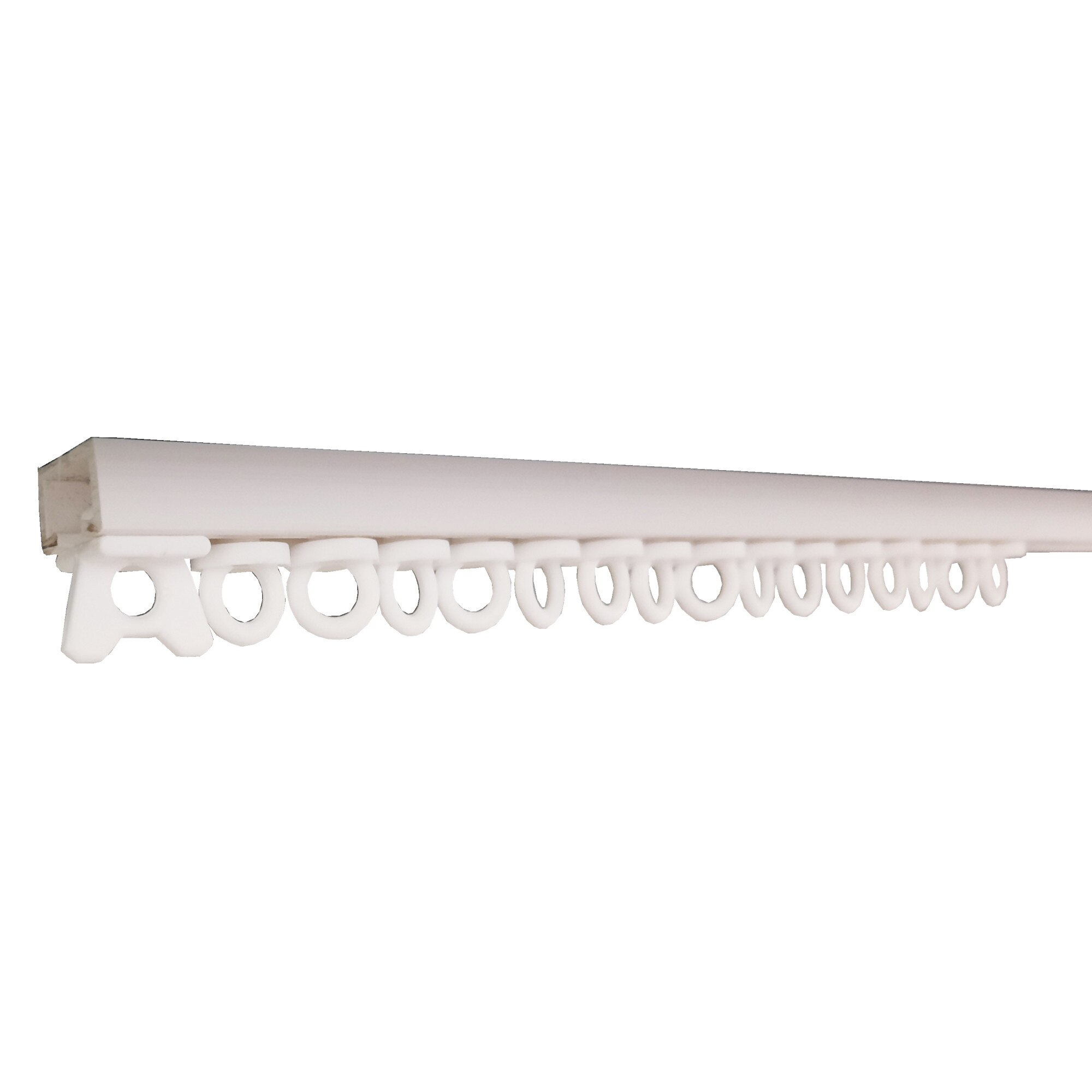 Sina plastic pentru perdea 16x9 mm cu montare pe tavan 250 cm - eMAG.ro