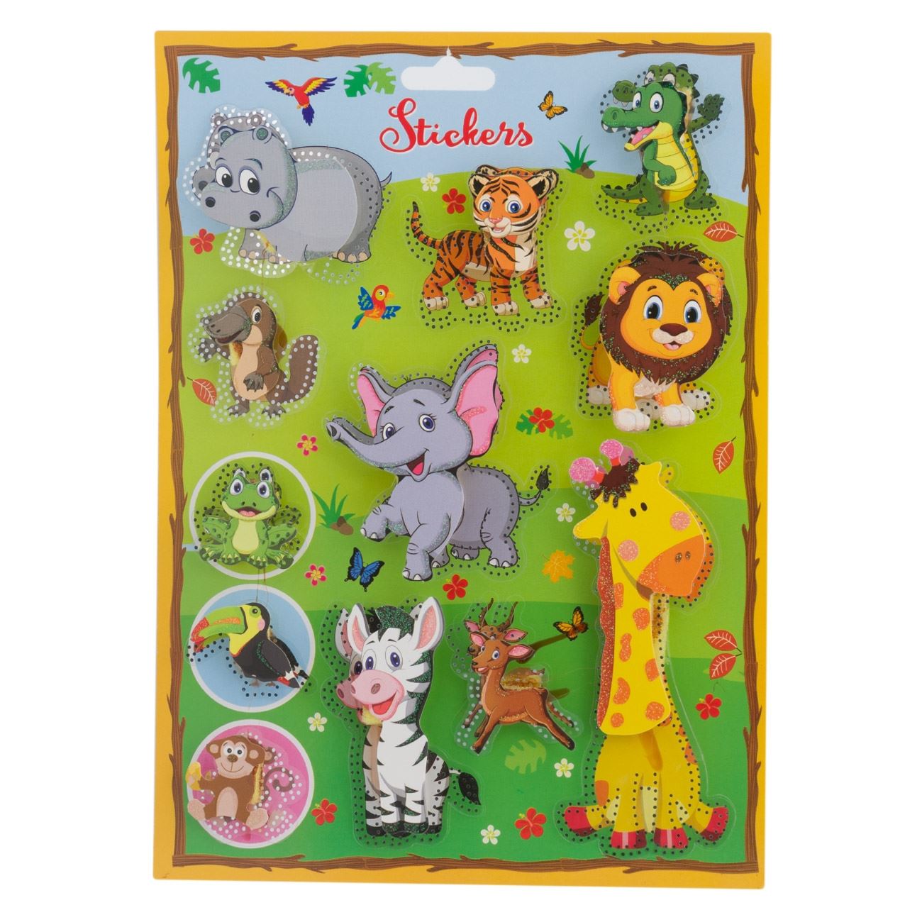 Stickere cu animale colorate, Maison du Paradis, 21 x 29 cm - eMAG.ro