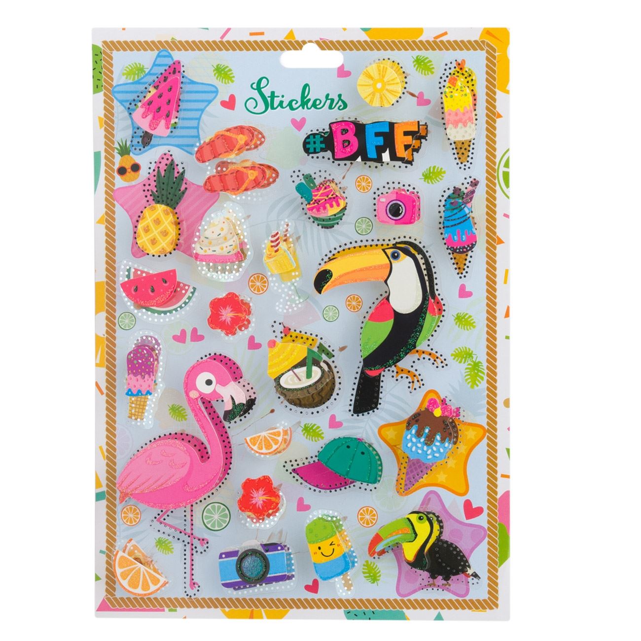 Stickere colorate BFF, Maison du Paradis, 21 x 29 cm - eMAG.ro