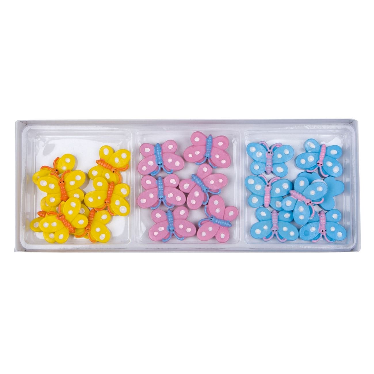 Set 20 stickere cu fluturasi colorati, Maison du Paradis, 2,5 cm - eMAG.ro