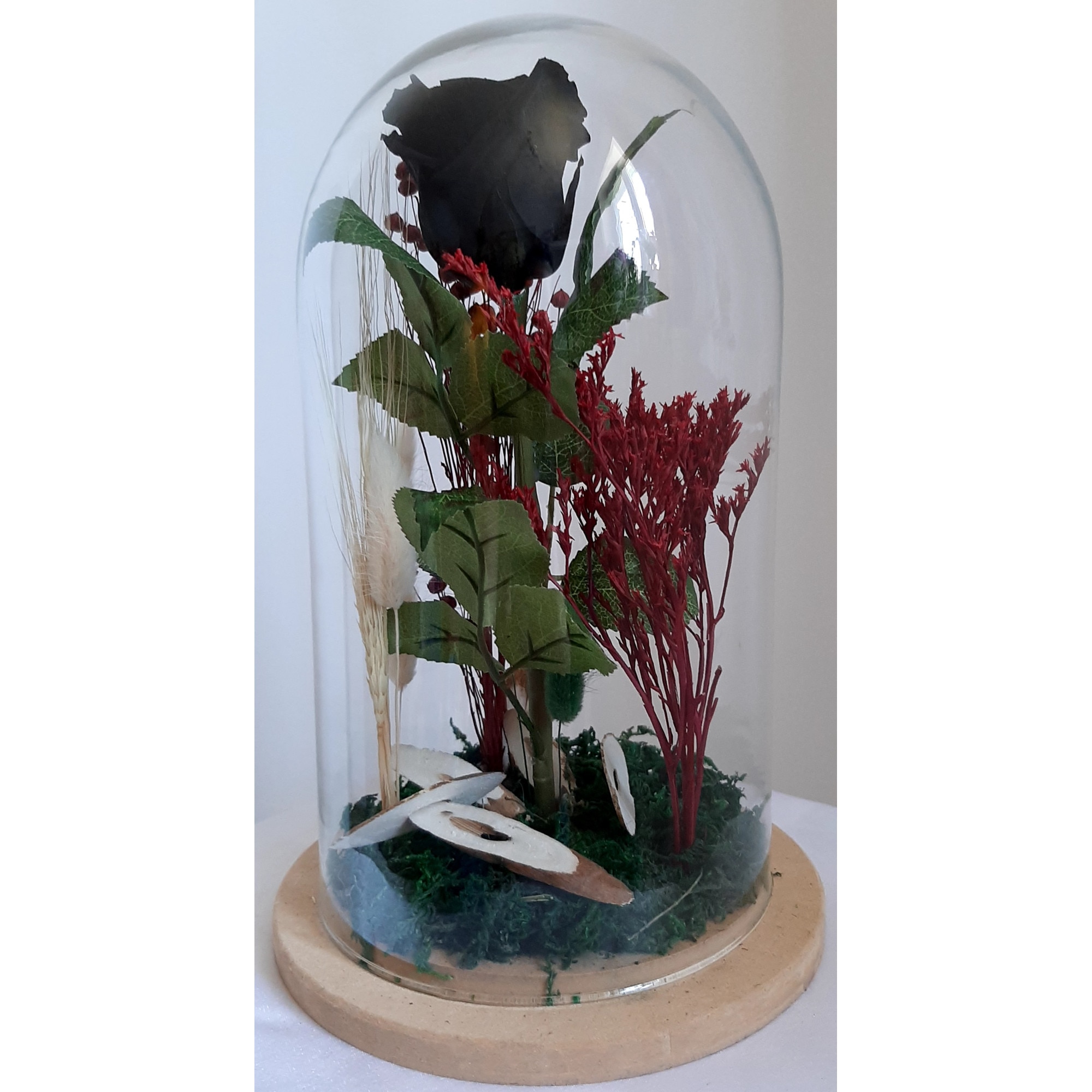 Trandafir criogenat, negru, cupola 28x10 cm - eMAG.ro