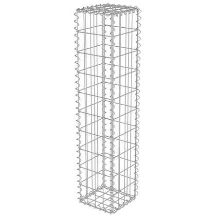 Perete gabion cu capace vidaXL, 20x20x100 cm, otel galvanizat 3 kg ...