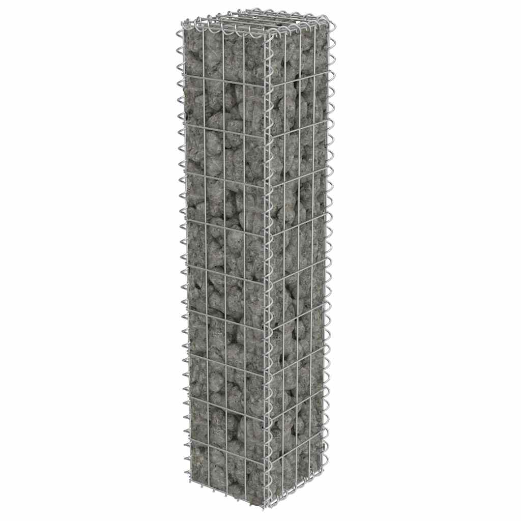 Perete gabion cu capace vidaXL, 20x20x100 cm, otel galvanizat 3 kg ...
