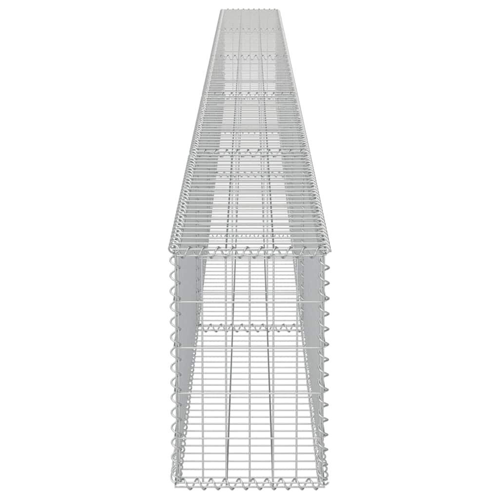Gabion perete cu capace vidaXL, 600 x 30 x 50 cm, otel galvanizat 30.15 ...