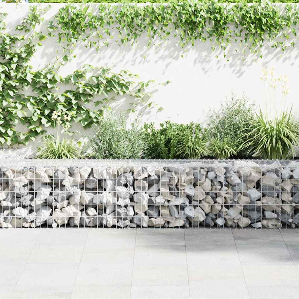 Gabion perete cu capace vidaXL, 600 x 30 x 50 cm, otel galvanizat 30.15 ...