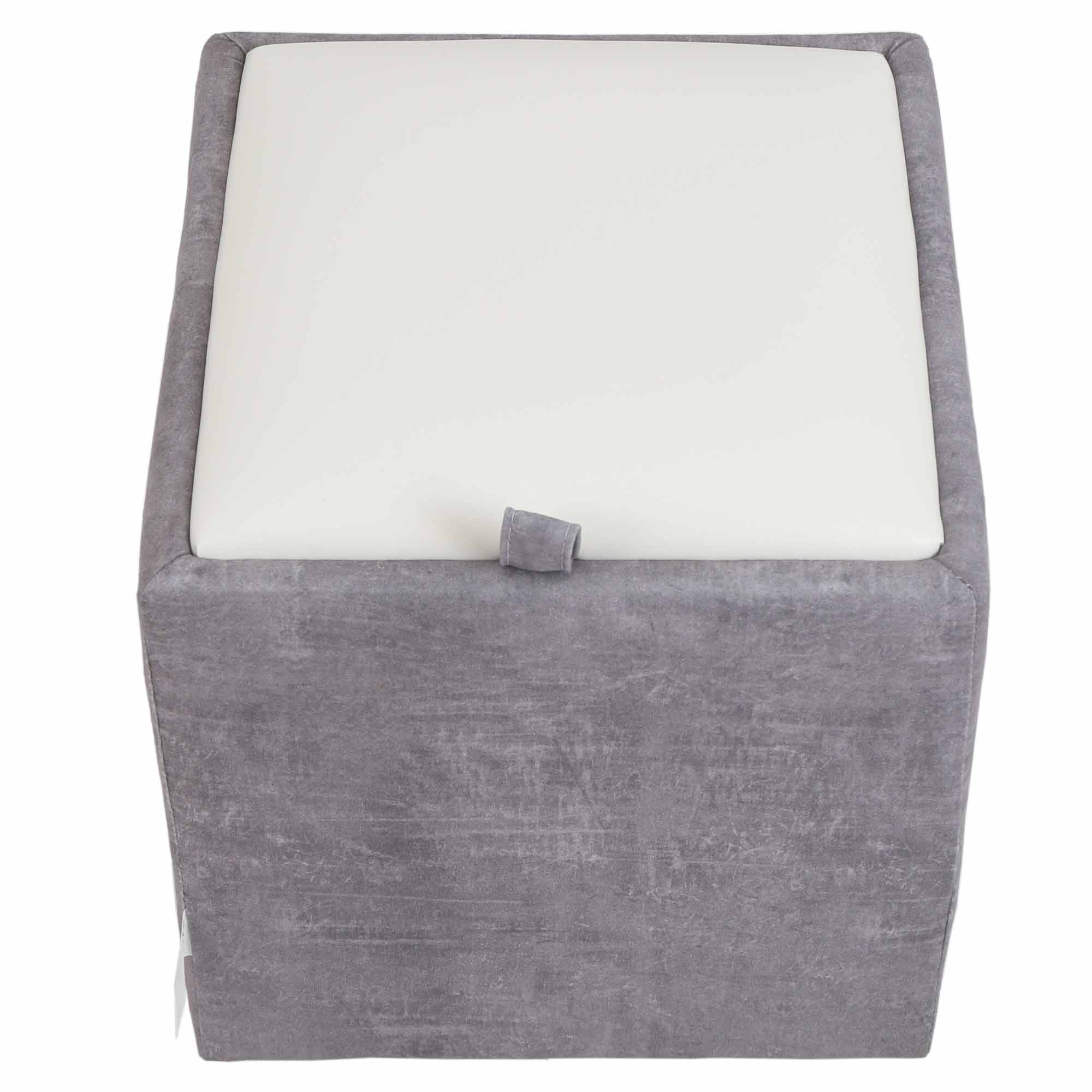 Taburet Box stofa Print, Beton zgariat - eMAG.ro