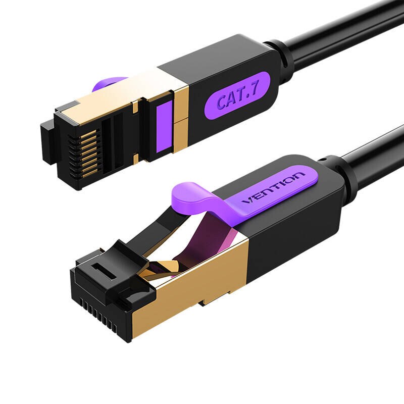 Cablu retea Vention ICDBF Ethernet Cat. 7, mufat 2xRJ45, SFTP, 10Gbps ...