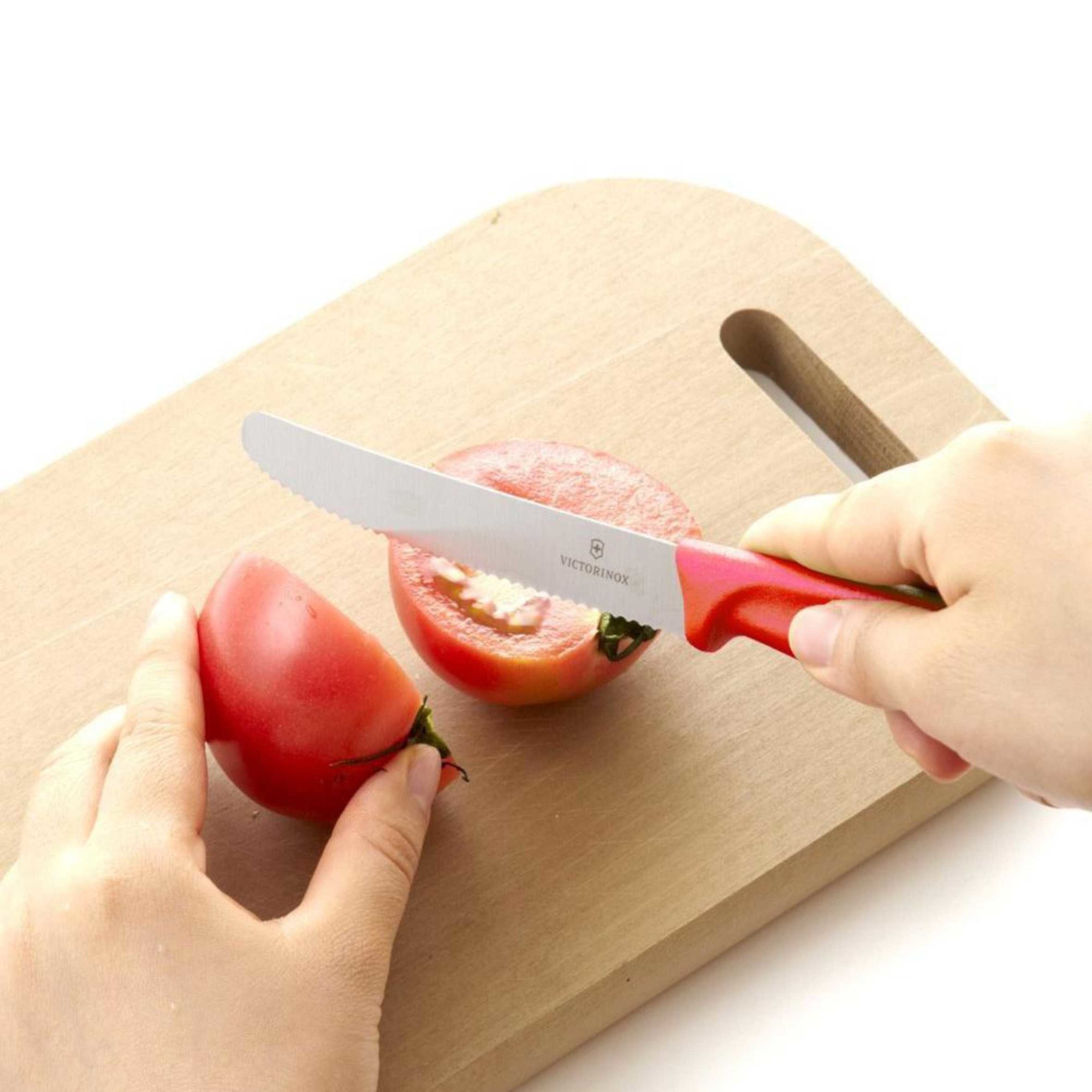 Set 6 cutite cu lama zimtata 11cm Victorinox Swiss Classic rosu 6.7831. ...