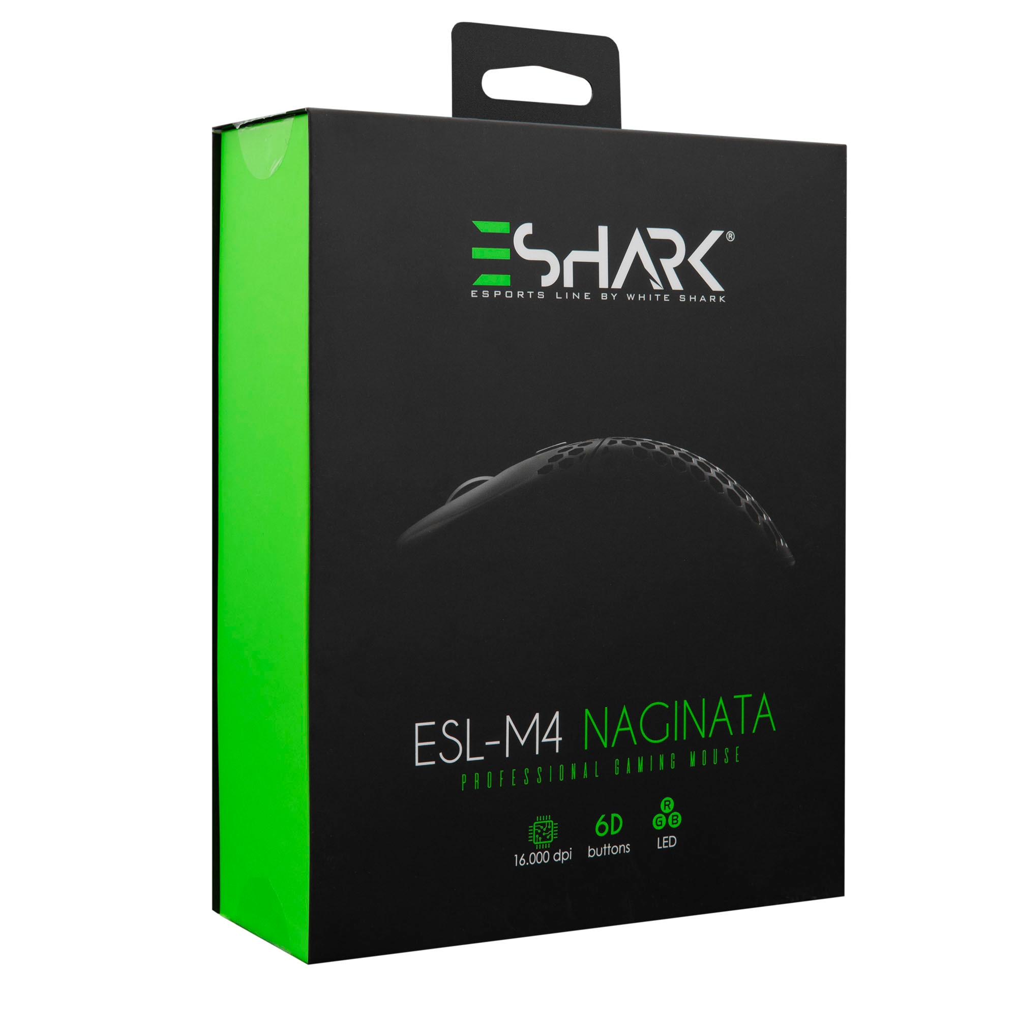 Mouse gaming, eShark, Naginata, 16000 DPI, Senzor Pixart, Negru - eMAG.ro