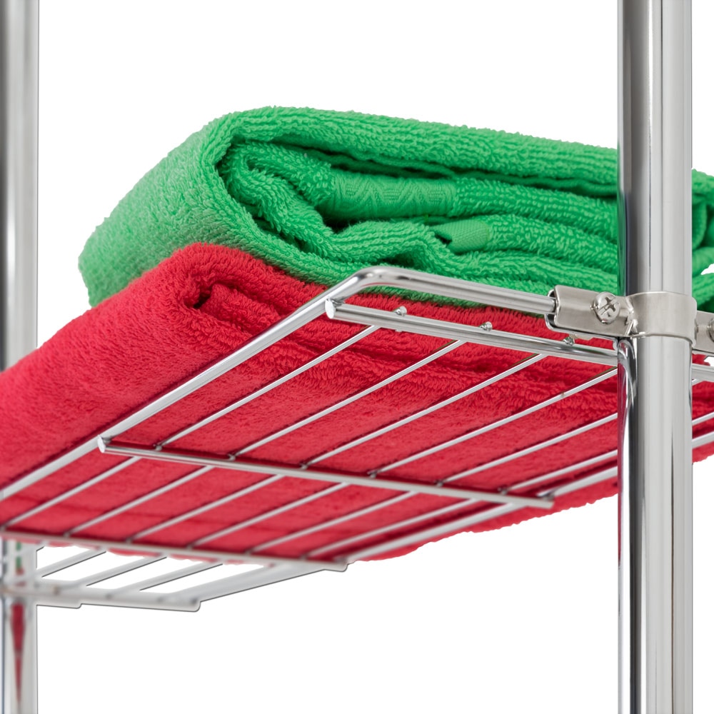 Raft telescopic pentru baie cu 4 niveluri, Reglabil 173-270cm - eMAG.ro