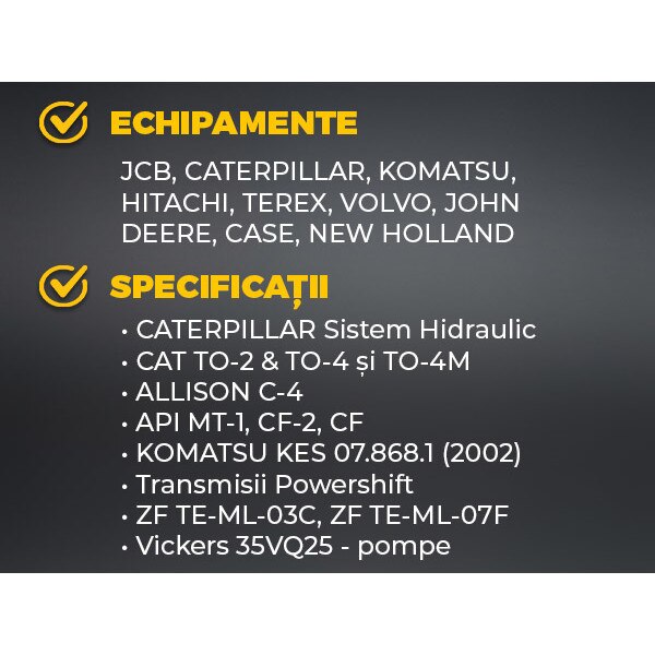 Ulei Transmisie CAT TO-4 Triax Atlas HD Transfluid 10W, 18.92L - eMAG.ro