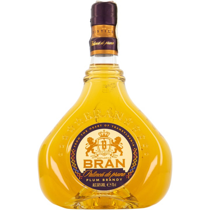 Palinca prune Bran, 50%, 0.7L - eMAG.ro