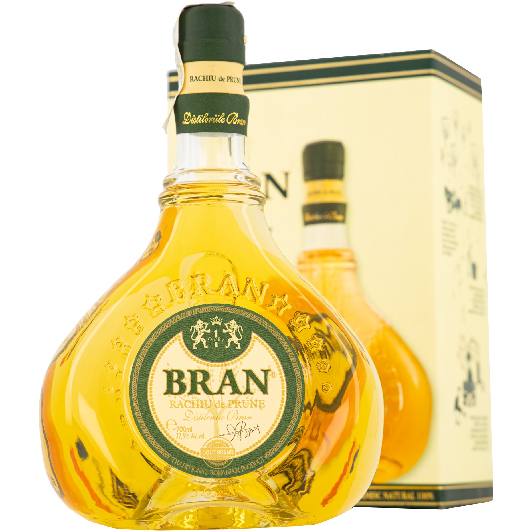 Rachiu Prune Bran, 37.5%, 0.7L - eMAG.ro