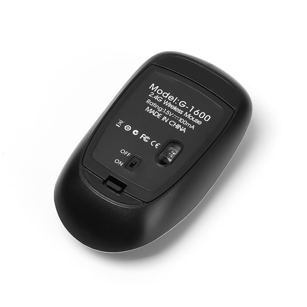 Mouse Silentios Techstar® iMice, Wireless, 1600 DPI, Ergonomic, Fara ...